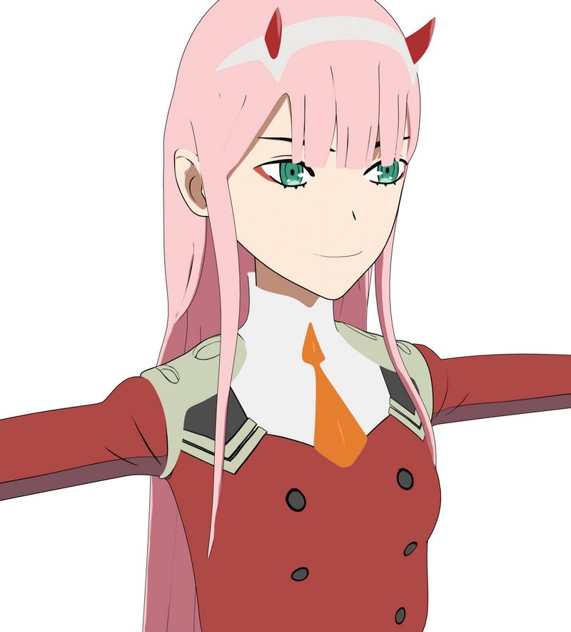 Desire FX 3d models | Zero Two – DARLING in the FRANXX Low-poly 3D model