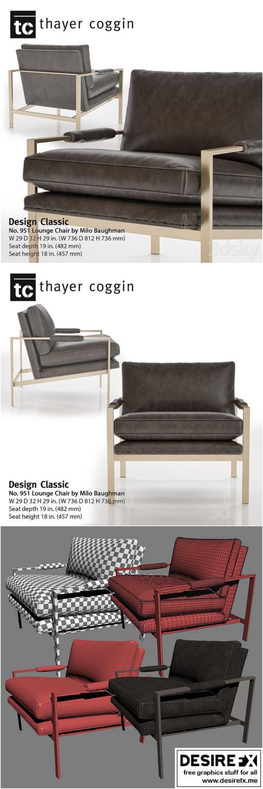 Desire FX 3d models | 951 DESIGN CLASSIC Lounge Chair by MILO BAUGHMAN ...