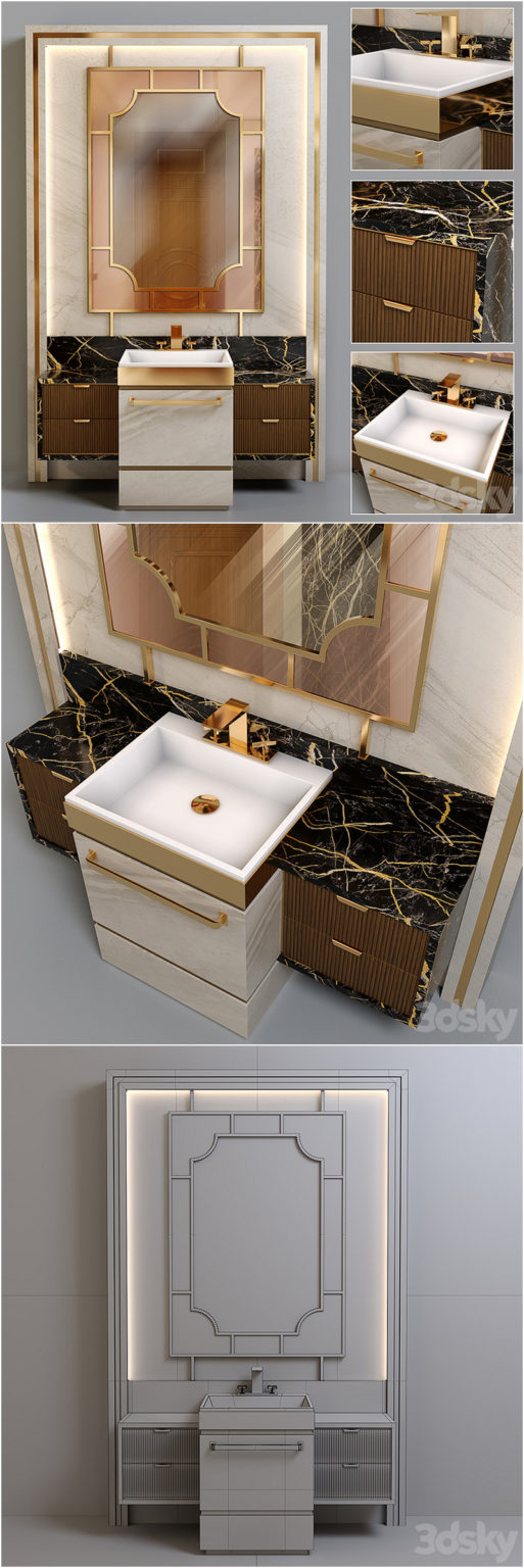 Desire FX 3d models | Bathroom Furniture Set 1 – 3D Model