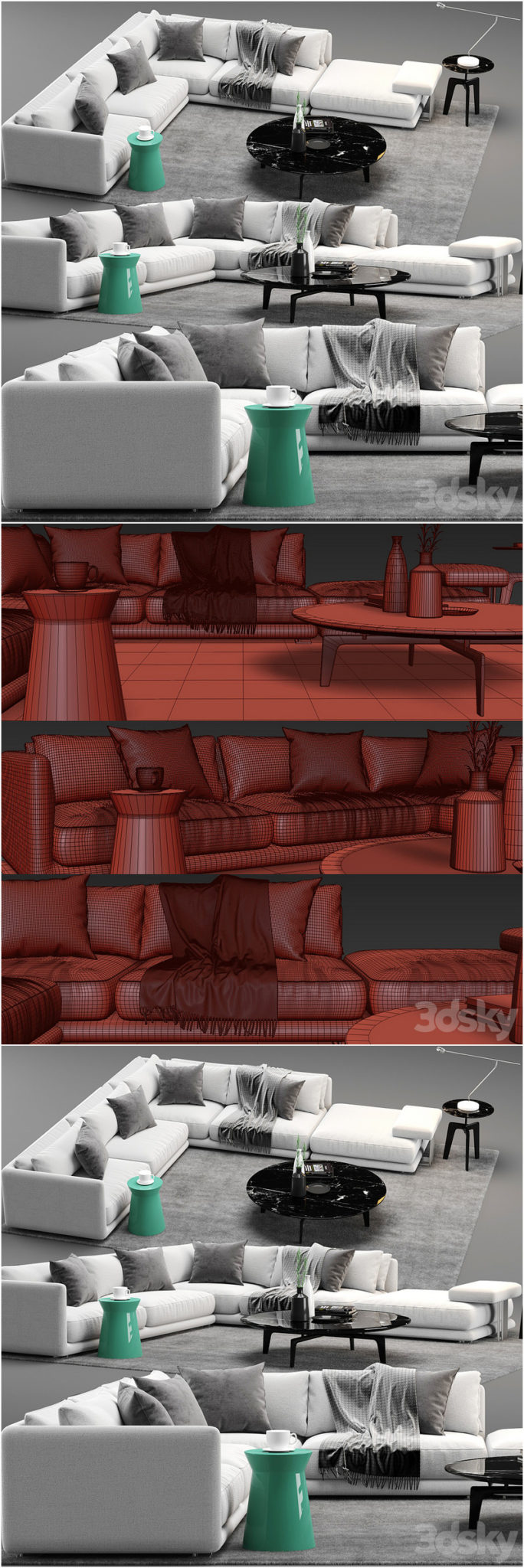 Desire FX 3d models | Bristol Sofa Poliform – 3D Model