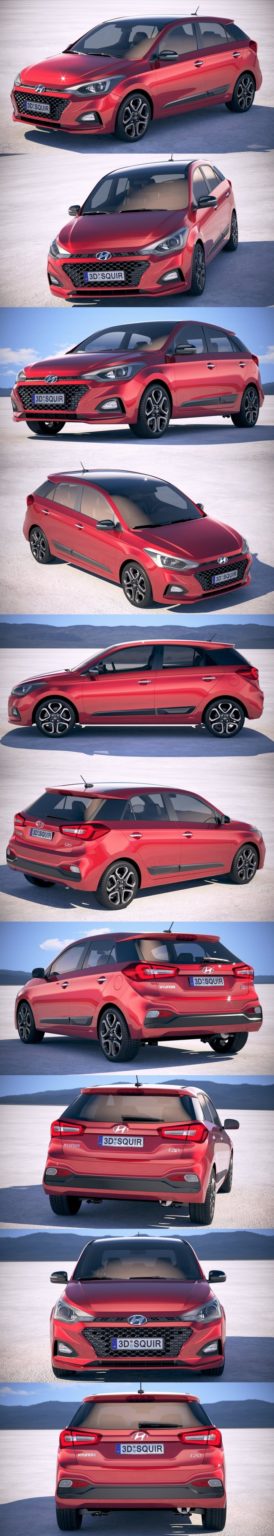 Desire FX 3d models | Hyundai i20 2019