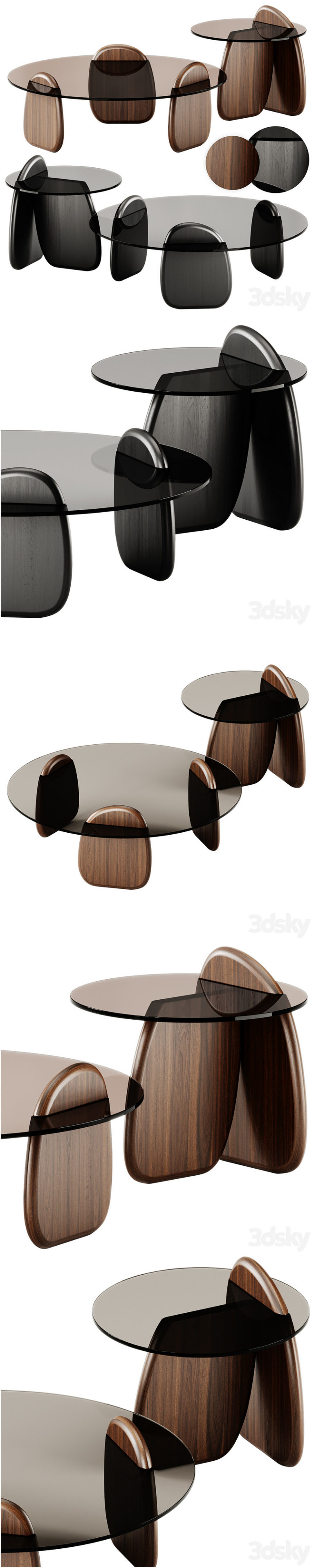 Desire FX 3d models | Shark Coffee Tables set by Roche Bobois – 3D Model