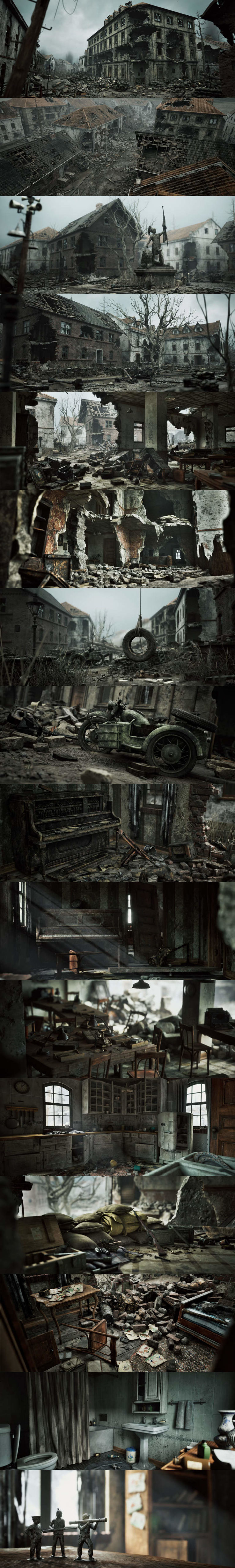 Desire FX 3d models | WW2 Warzone Environment Megapack