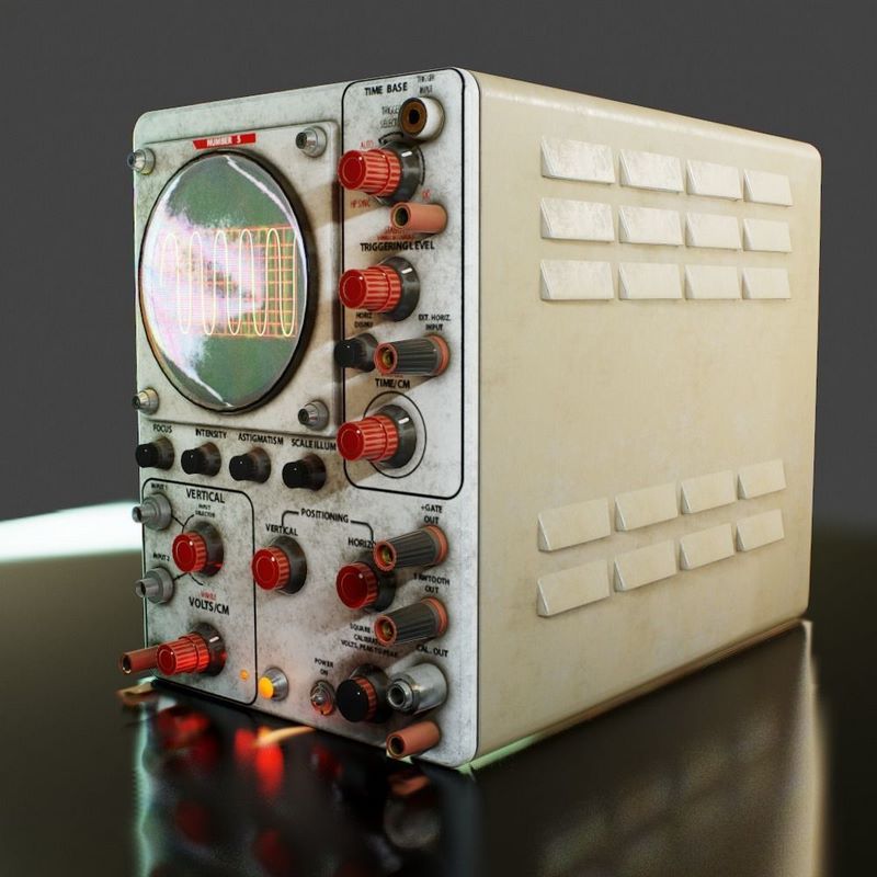 Desire FX 3d models | Oscilloscope video game asset Low-poly 3D model
