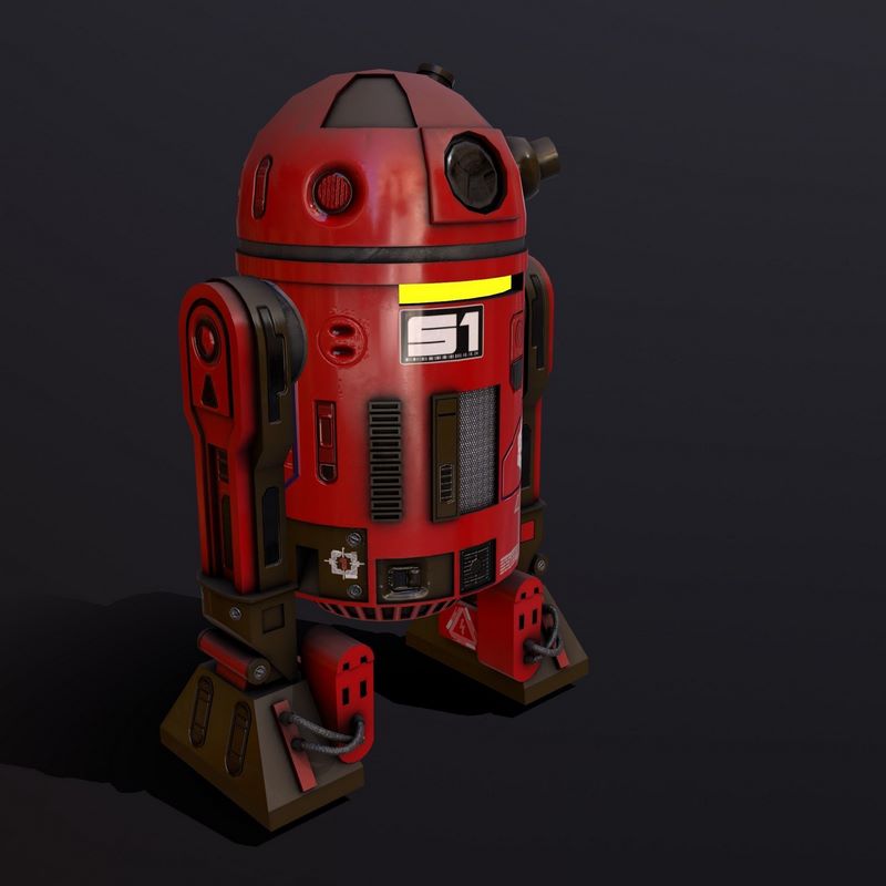 Desire FX 3d models | Droid v3 Low-poly 3D model