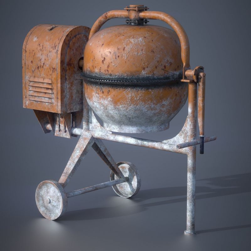 Desire FX 3d models | Concrete mixer Low-poly 3D model