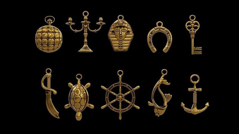 Desire FX 3d models | Pendant Jewelry collection VR Low-poly 3D print model