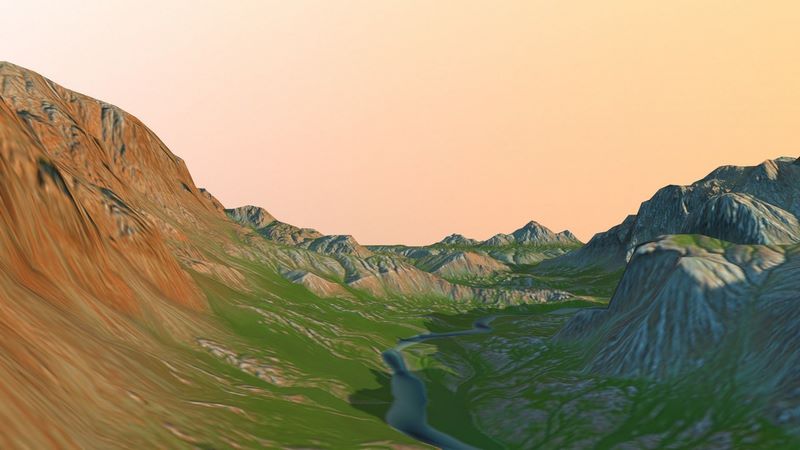 Desire FX 3d models | Terrain hills mountains 3D model
