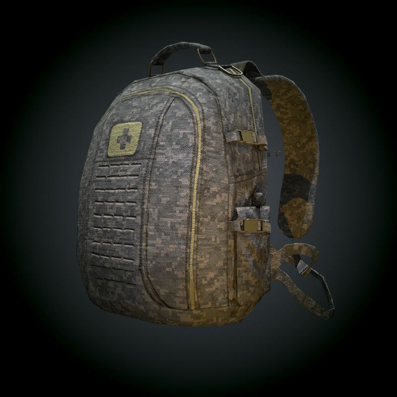 Desire FX 3d models | Low Poly Tactical Back Pack Game Asset Low-poly ...