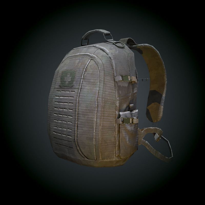 Desire FX 3d models | Low Poly Tactical Back Pack Game Asset Low-poly ...