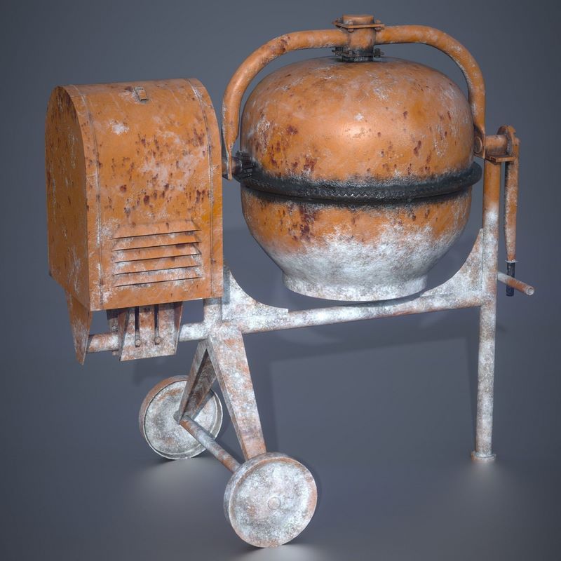 Desire FX 3d models | Concrete mixer Low-poly 3D model