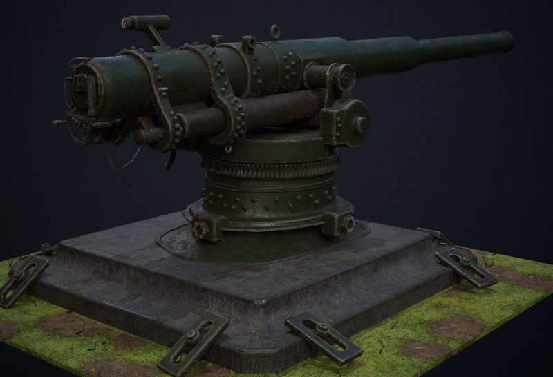 Desire FX 3d models | M1900 Coastal Battery
