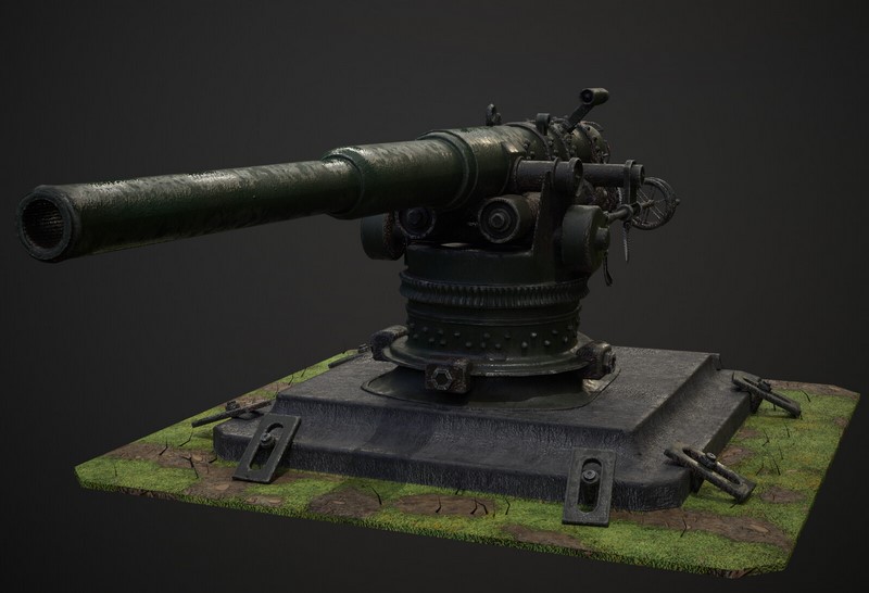 Desire FX 3d models | M1900 Coastal Battery