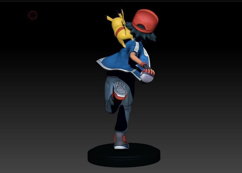 Desire FX 3d models | Pikachu and Ash Ketchum For 3D print model 3D ...