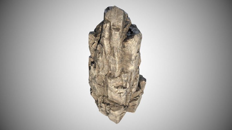 Desire FX 3d models | Rock stone 04 Low-poly 3D model