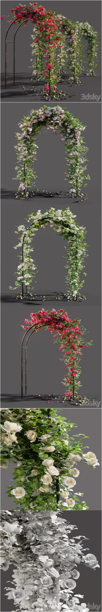 Desire FX 3d models | Arch with roses – 3D Model