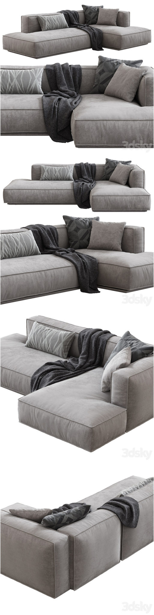 Desire FX 3d models | Arflex Marechiaro XIII Corner Composition – 3D Model