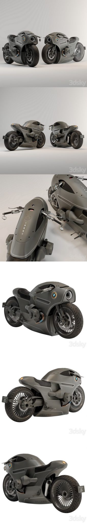 Desire FX 3d models | BMW R NINET R9 T Motorcycle – ZILLERS