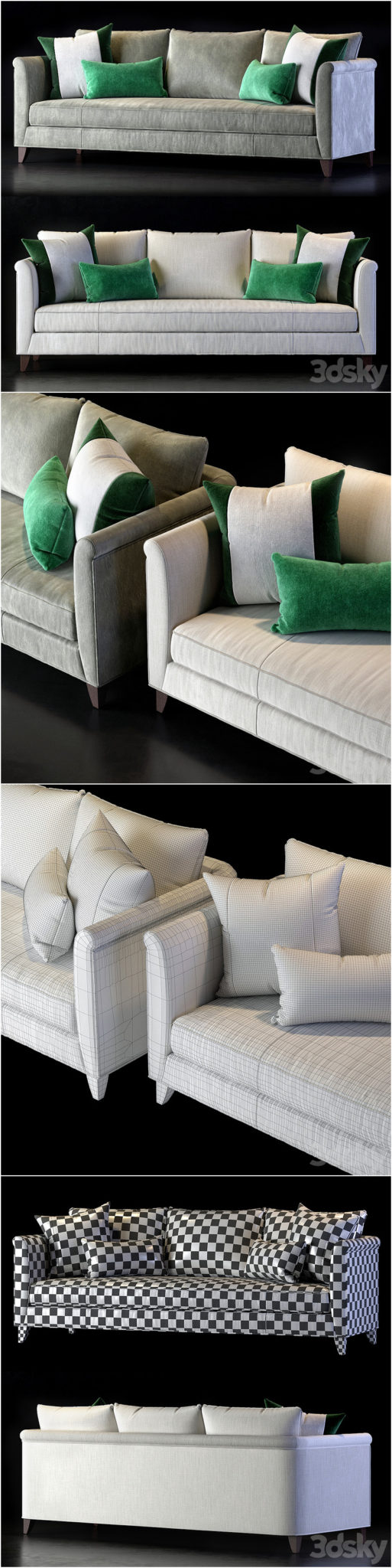 Desire FX 3d models | Baker Medida Sofa by Laura Kirar – 3D Model