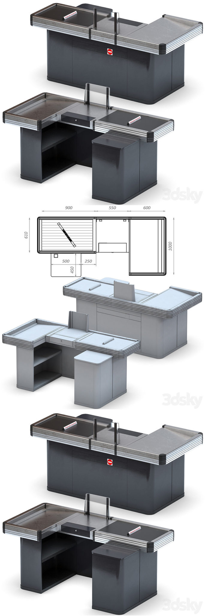 Desire FX 3d models | Cashier Futura Plus – 3D Model