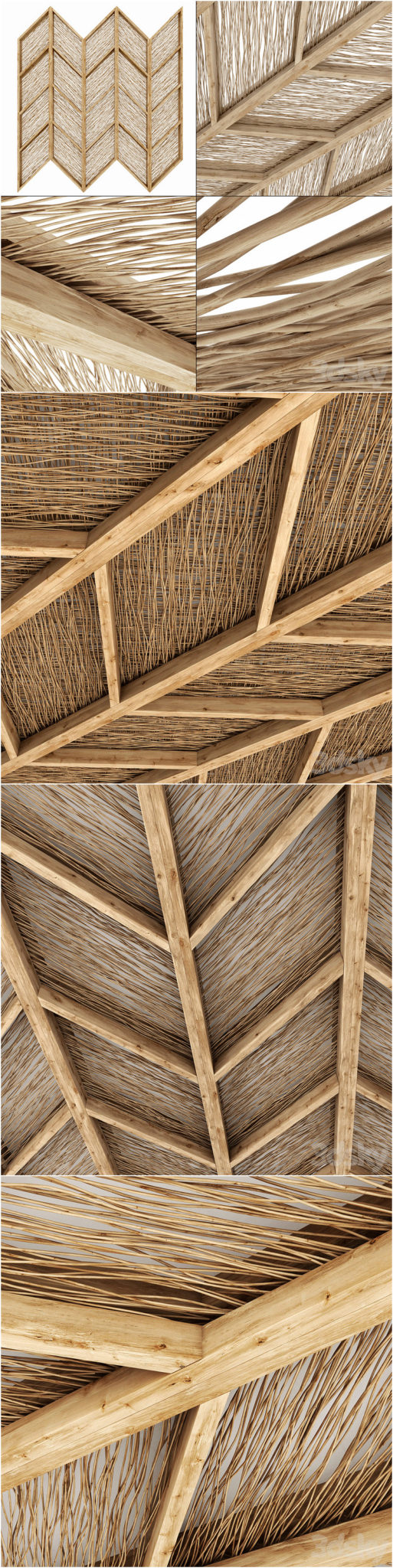 Desire FX 3d models | Ceiling branch thin angle n1 Angular ceiling from ...