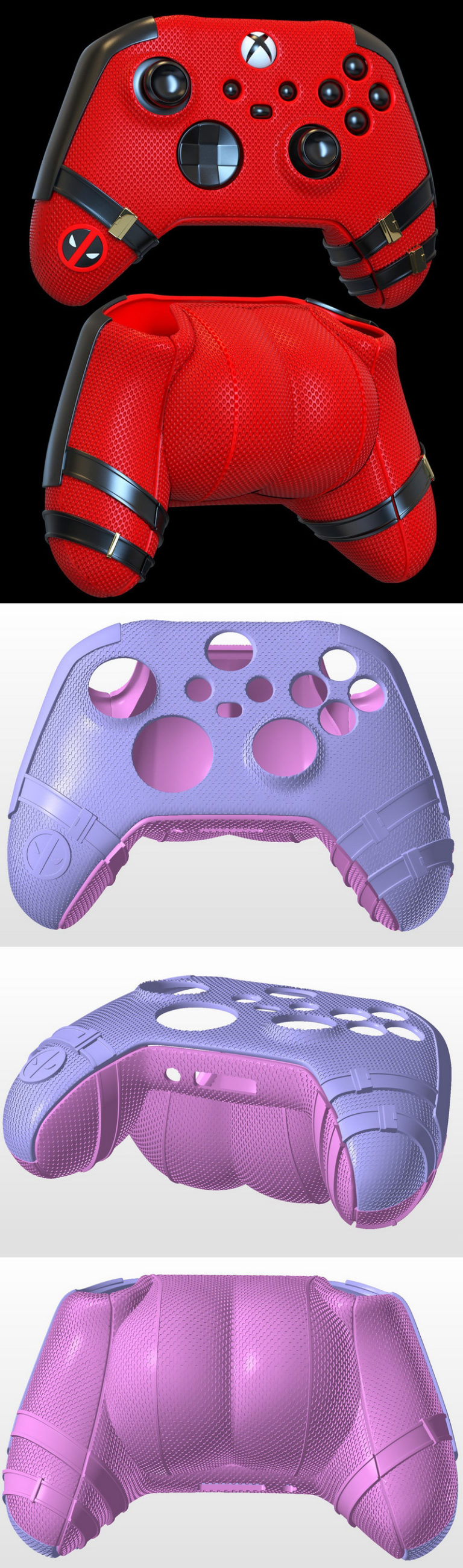 Desire FX 3d models | Deadpool Xbox Controller Case Cover – 3D Print Model