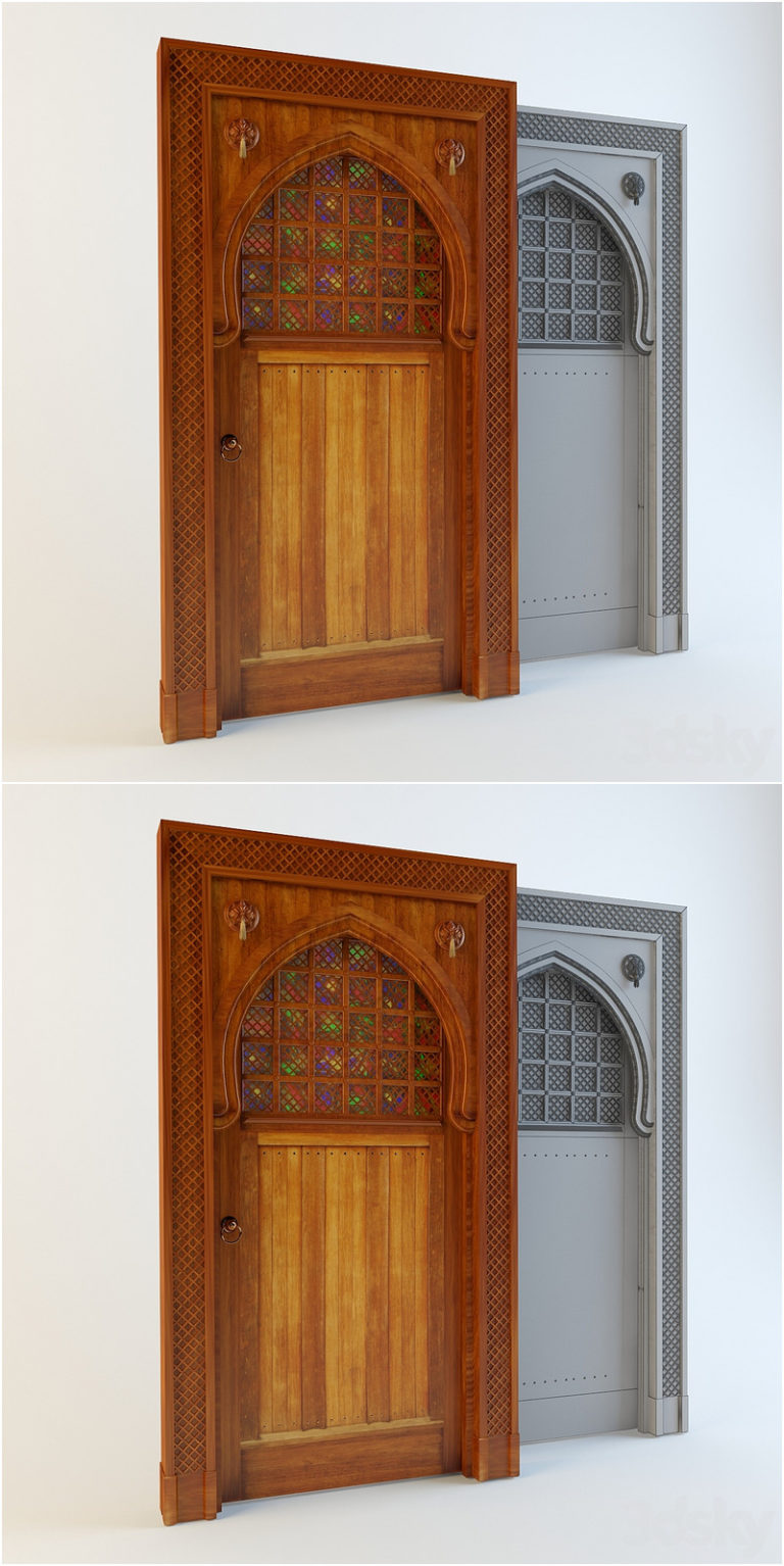 Desire FX 3d models | Door in Oriental style – 3D Model