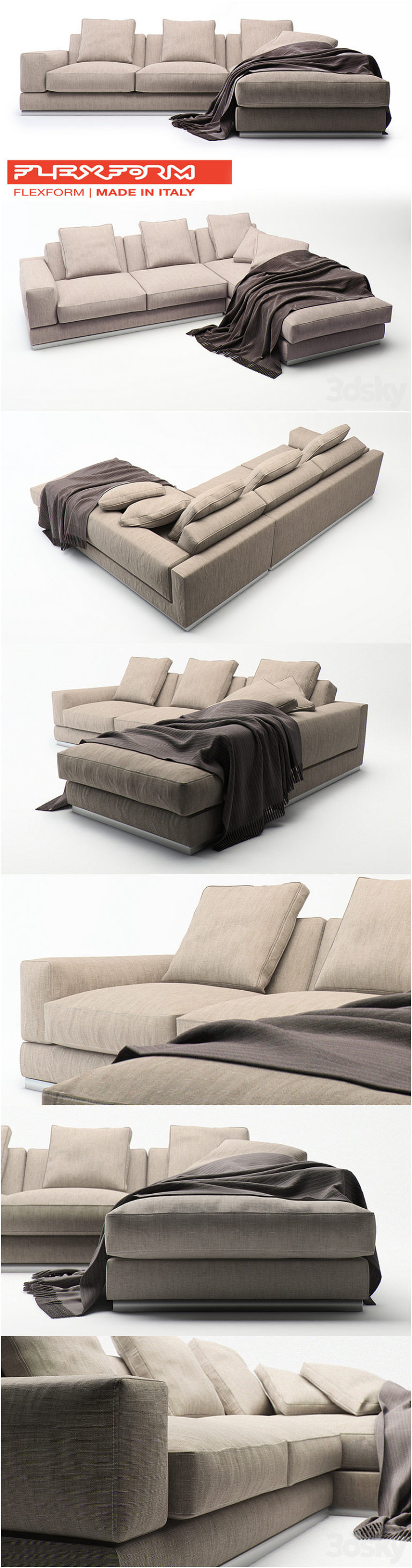 Desire FX 3d models | Flexform BigBob – 3D Model