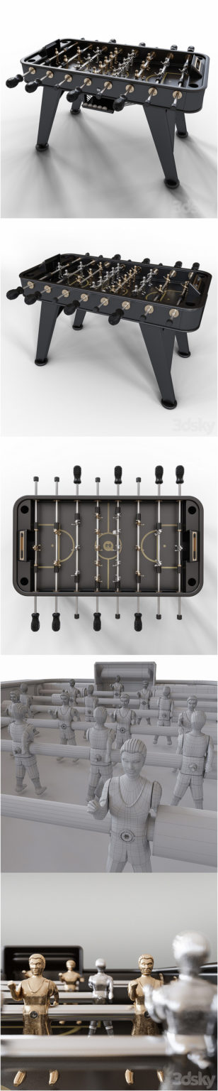 Desire FX 3d models | Football table RS 2 Barcelona Gold – 3D Model