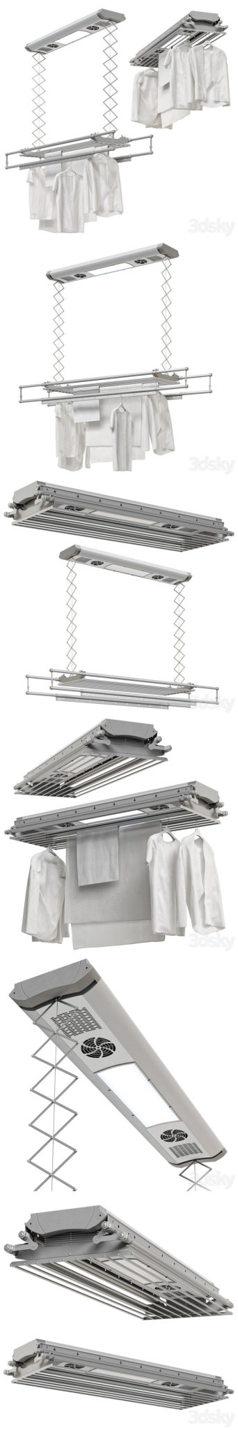 Desire FX 3d models | Foxydry Air ceiling drying rack – 3D Model