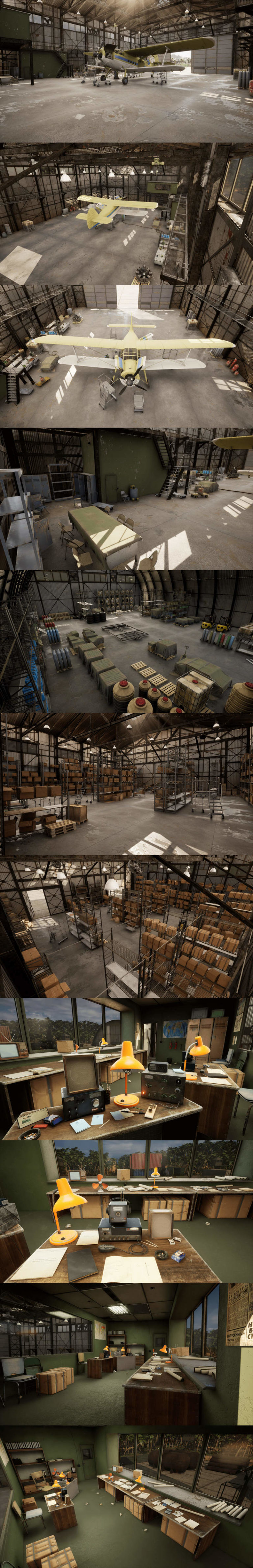 Desire FX 3d models | Hangar Warehouse in the Tropics