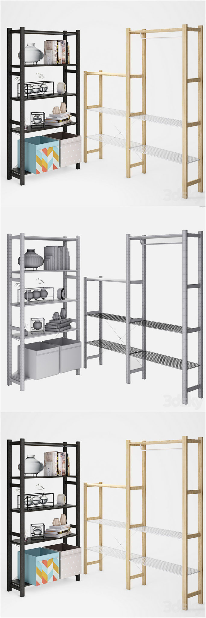 Desire FX 3d models | Ikea Ivar Ikea Ivar Shelving Set – 3D Model