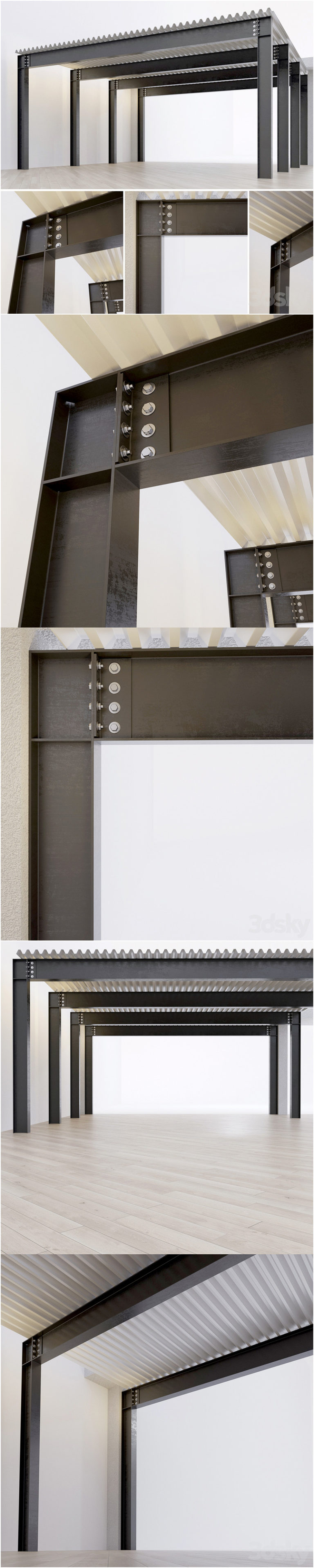 Desire FX 3d models | Metal construction. Beam. Column – 3D Model