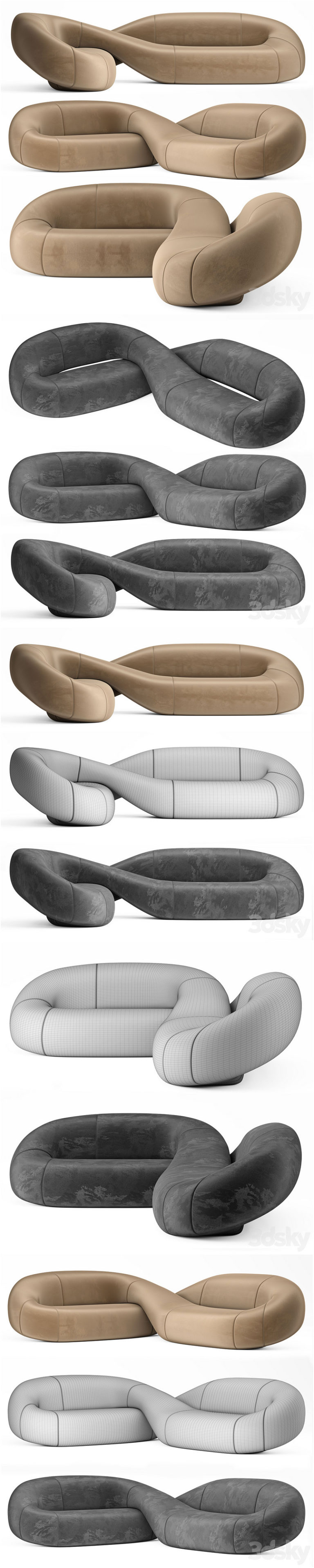 Desire FX 3d models | Natuzzi Infinito sofa – 3D Model
