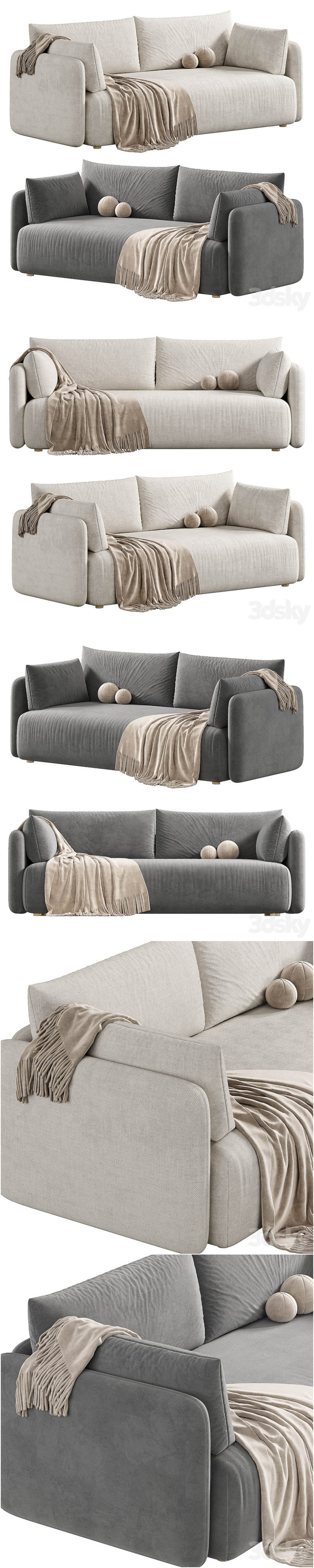 Desire FX 3d models | Offset Sofa – 3D Model