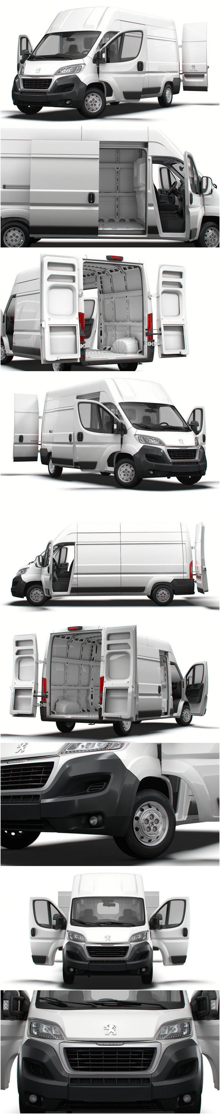 Desire FX 3d models | Peugeot Boxer Van L3H3 HQ Interior 2023 – 3D Model