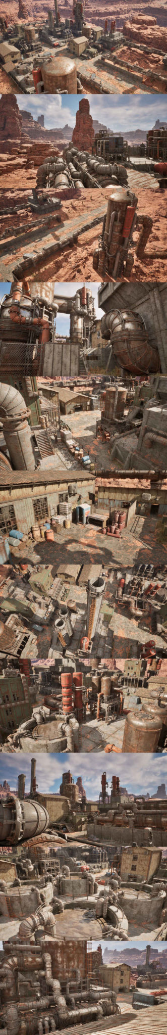 Desire FX 3d models | Post Apocalyptic Refinery