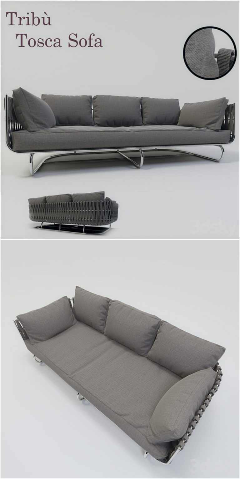 Desire FX 3d models | Tribu Tosca Sofa – 3D Model