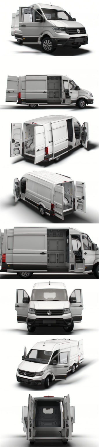 Desire FX 3d models | VW Crafter Panel Van L2H2 HQ Interior 2023 – 3D Model