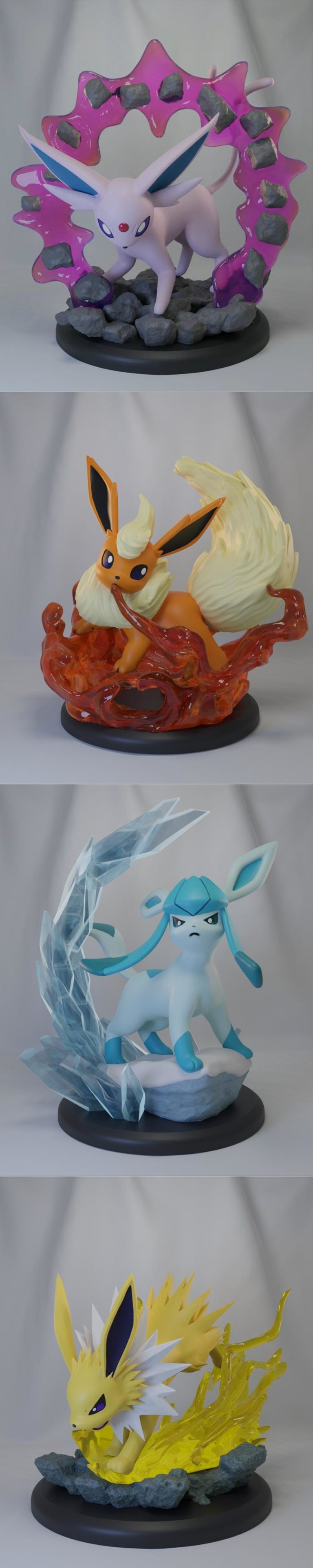 Desire FX 3d models | Espeon and Flareon and Glaceon and Jolteon – 3D ...