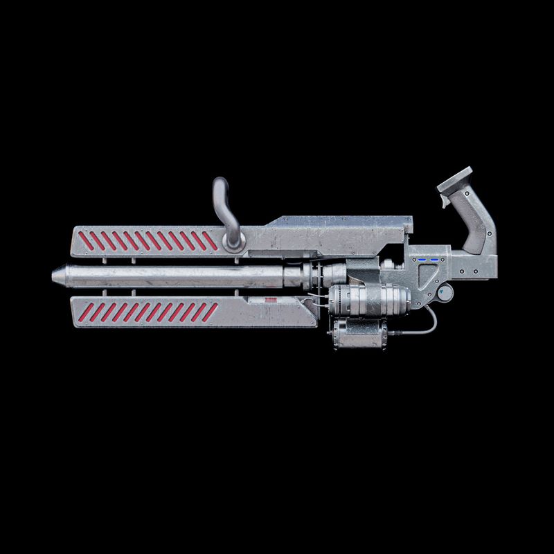 Desire FX 3d models | Terminator Genisys Plasma Minigun 3D model