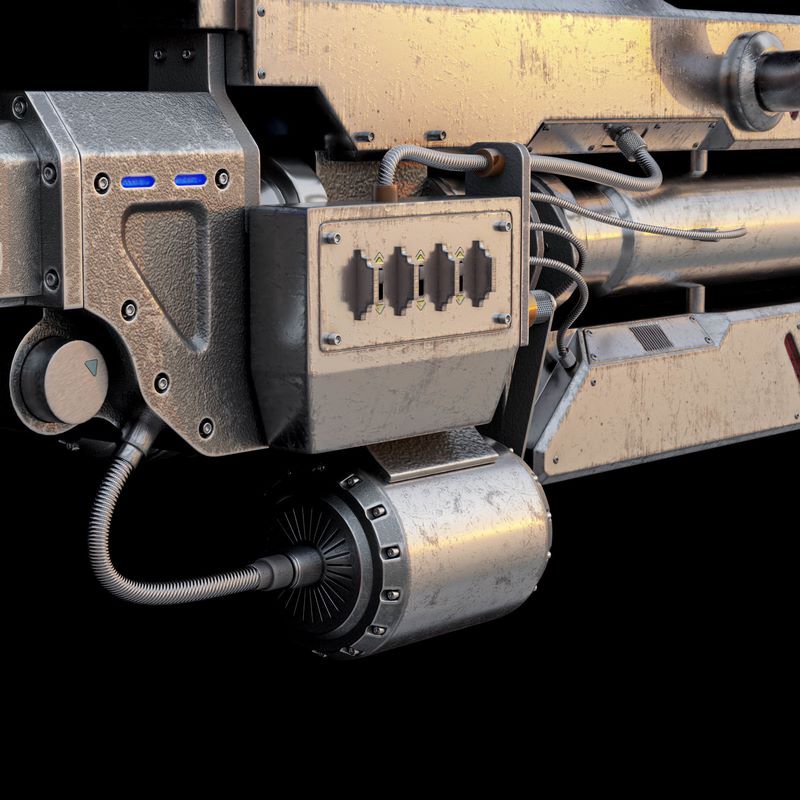 Desire FX 3d models | Terminator Genisys Plasma Minigun 3D model