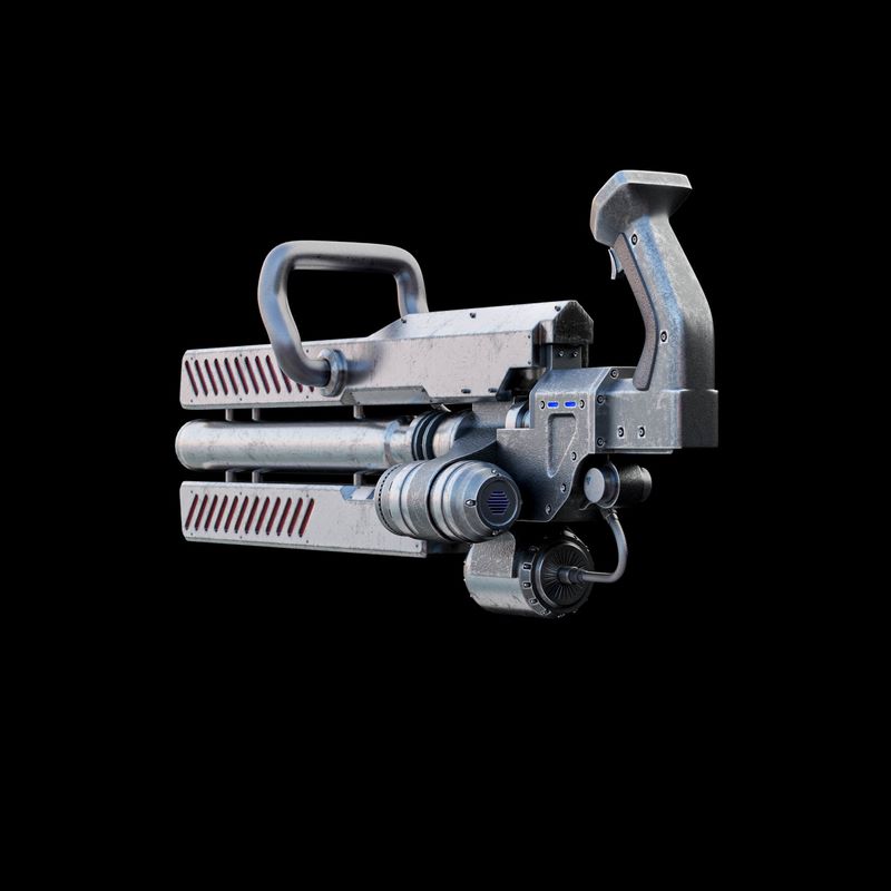 Desire FX 3d models | Terminator Genisys Plasma Minigun 3D model