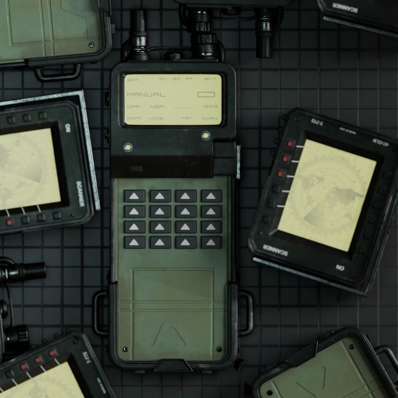 Desire FX 3d models | Military Radio-Scanner -PBR-Game ready Low-poly ...