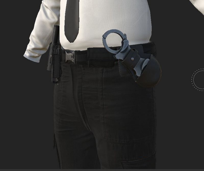 Desire FX 3d models | Police Uniform Duty belt 3D model Low-poly 3D model