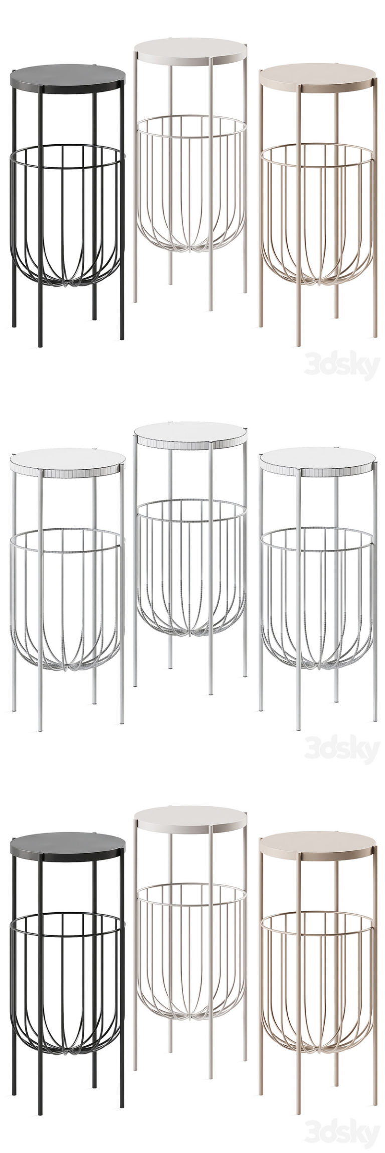 Desire FX 3d models | Eyrie Console Table Round by Hübsch Interior Side ...