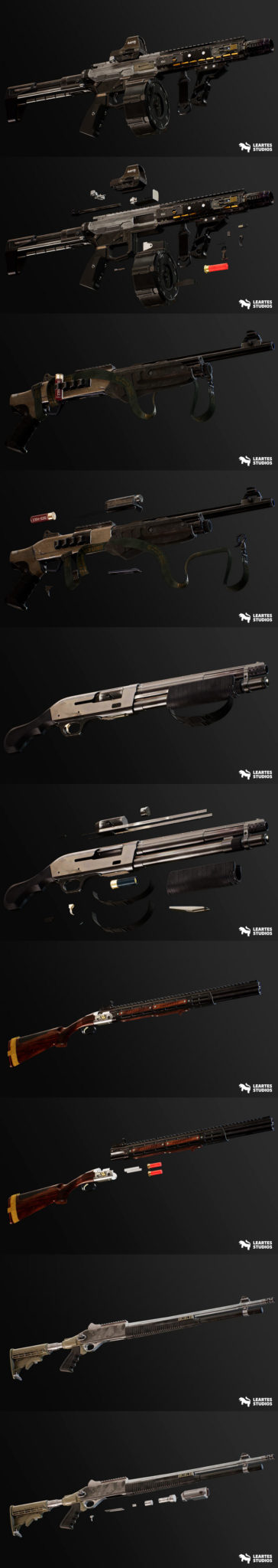 Desire FX 3d models | FPS 4K Custom Modern Shotguns – VOL 1