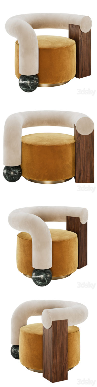 Desire FX 3d models | Galatea Armchair by Malabar – 3D Model