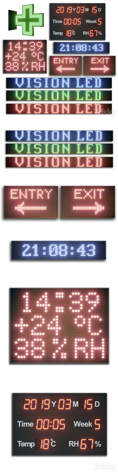 Desire FX 3d models | LED display modules. Set 02 – 3D Model