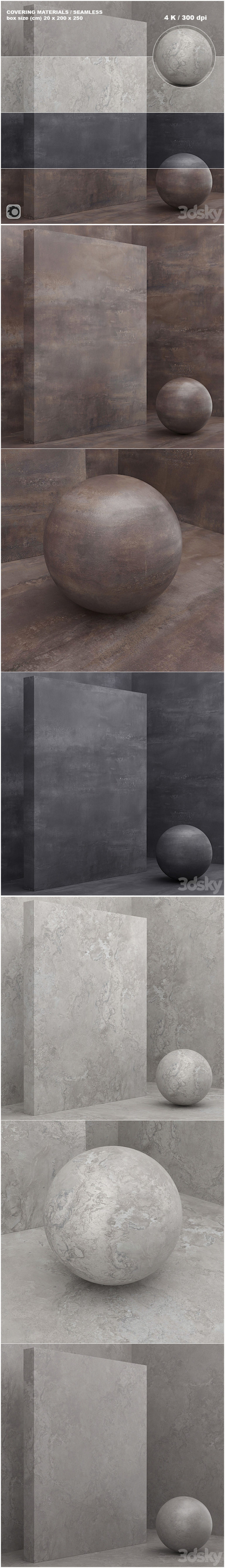 Desire FX 3d models | Material (seamless) – coating, stone, plaster set 54 – 3D Model